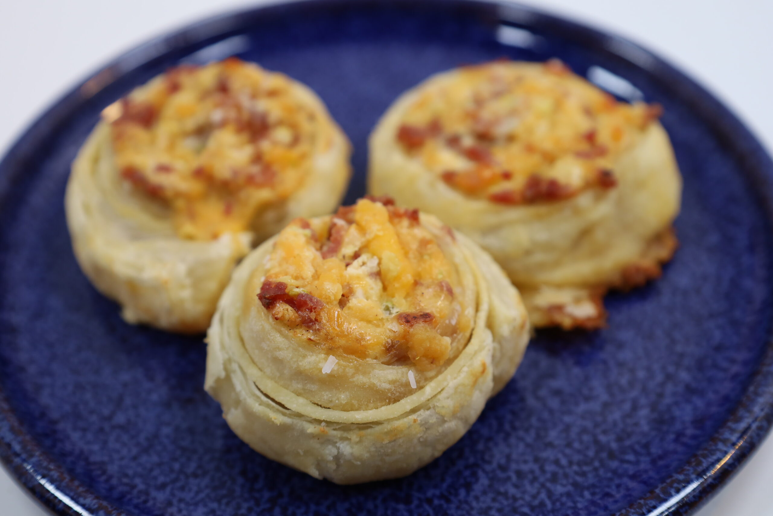 Bacon, Cheese and Puff Pastry Wheels | Wrap It Up by John Peppin, D.O.